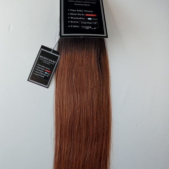 Hair | 16 Two Tone T23 Clipon Human Hair Extensions Easy To Style ...